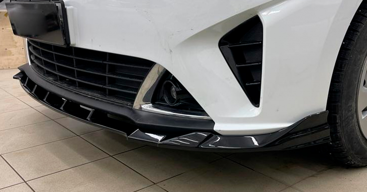 Купить Сплиттер GT для переднего бампера Kia Rio 4 (седан, рест) в Топ ...