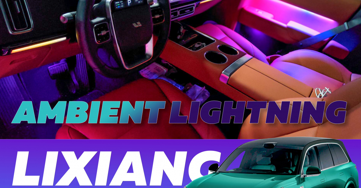 Купить подсветку в салон для Lixiang L6,L7, L7, L8, L9 в Топ Тюнинг с ...