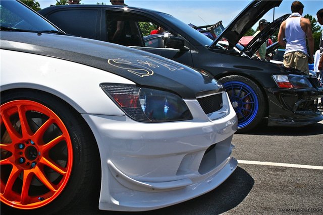 Элероны переднего бампера Vertex №2 на Toyota Altezza is200